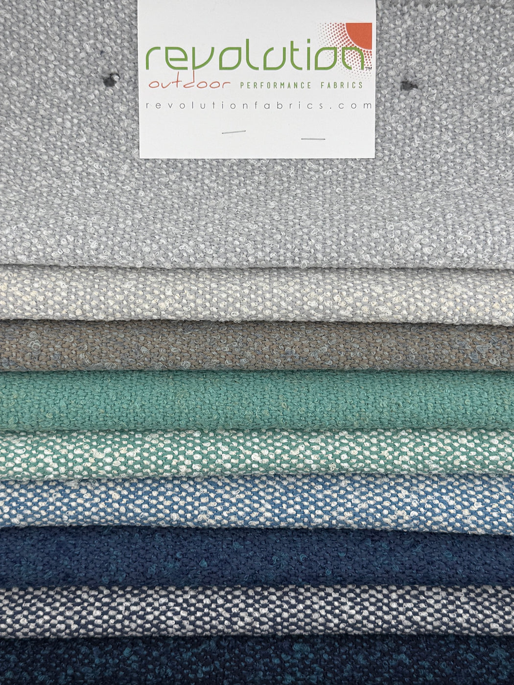 Chinchilla Memo Set | 20-Color Outdoor Bouclé Fabric Samples ...